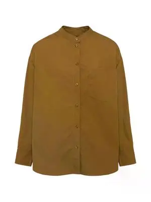 YVES SALOMON Long-sleeve Cotton Poplin Shirt