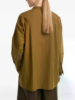 YVES SALOMON Long-sleeve Cotton Poplin Shirt