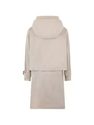 MOORER Hooded Zip-up Parka Coat