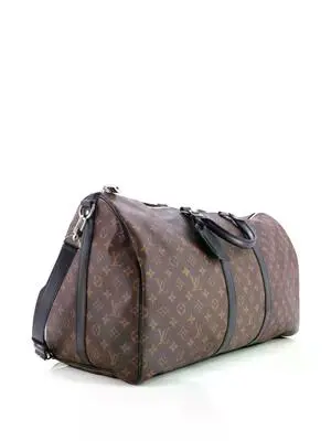 LOUIS VUITTON Keepall Bandouliere 55 Travel Bag Monogram Canvas - Brown