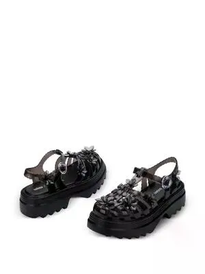 Melissa X Susan Fang Possession Platform Sandals - Black