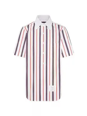 Thom Browne Repp Striped Poplin Shirt