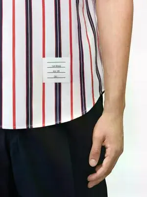 Thom Browne Repp Striped Poplin Shirt