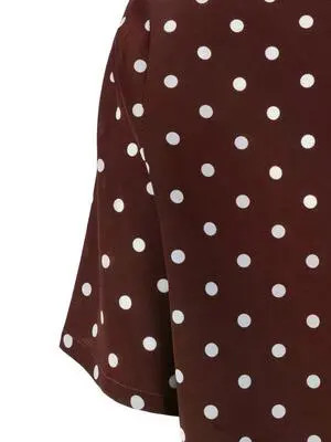P.a.r.o.s.h Polka Dot Blouse - Brown