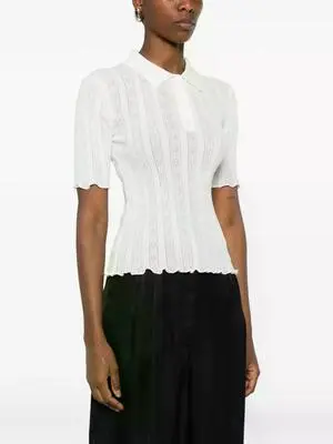 Victoria Beckham Cotton Polo Top