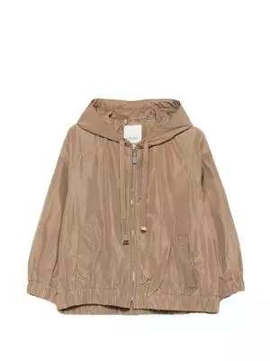 Max Mara Hooded Zip Jacket - Brown