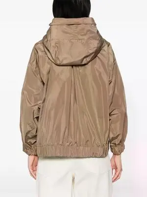 Max Mara Hooded Zip Jacket - Brown