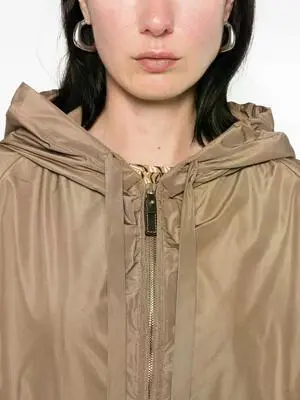 Max Mara Hooded Zip Jacket - Brown