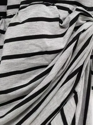 Vaquera Striped Draped Midi Dress