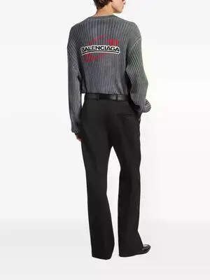 Balenciaga Tailored Trousers With Raw Edge