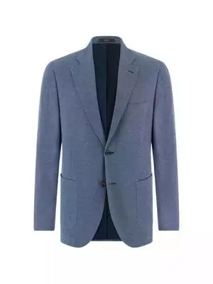 Boggi Milano Pinpoint Single-breasted Jacket - Blue