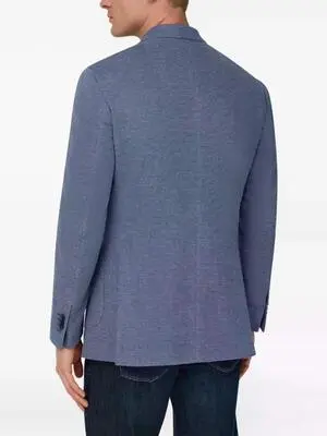 Boggi Milano Pinpoint Single-breasted Jacket - Blue
