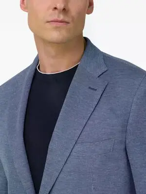 Boggi Milano Pinpoint Single-breasted Jacket - Blue