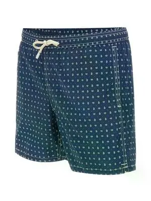 MC2 SAINT BARTH Paisley Polka-dot Swim Shorts