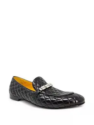MADISON MAISON Quilted Leather Loafers - Black