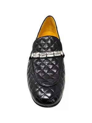 MADISON MAISON Quilted Leather Loafers - Black