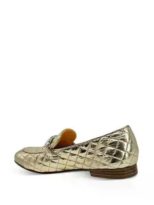 MADISON MAISON Quilted Loafers - Gold