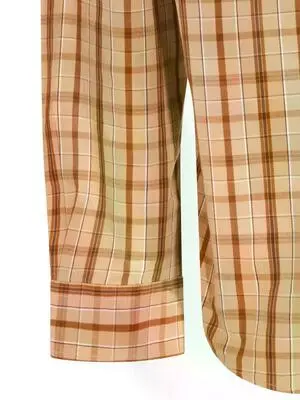 Nn07 Deon Checked-pattern Shirt - Neutrals