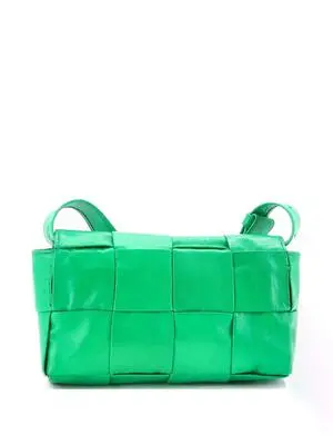 Bottega Veneta Cassette Maxi Intrecciato Leather Belt Bag - Green