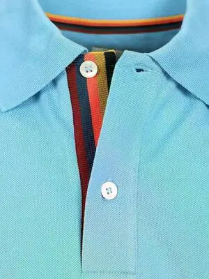 Paul Smith Artist Stripe Polo Shirt - Blue