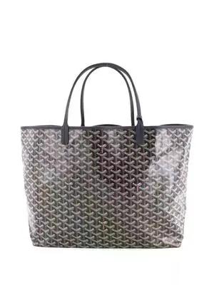 Goyard Saint Louis Coated Canvas Gm Tote Bag - Black