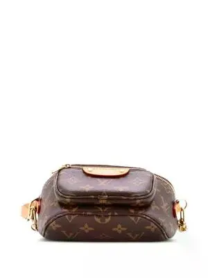 LOUIS VUITTON Bum Bag Monogram Canvas Mini Belt Bag - Brown