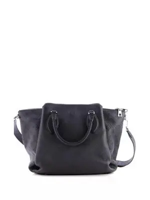 LOUIS VUITTON Haumea Mahina Leather Satchel Handbag - Black