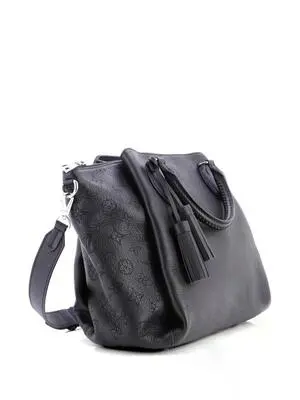 LOUIS VUITTON Haumea Mahina Leather Satchel Handbag - Black