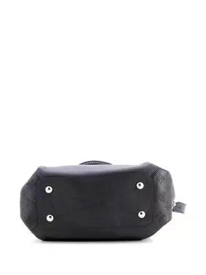 LOUIS VUITTON Haumea Mahina Leather Satchel Handbag - Black