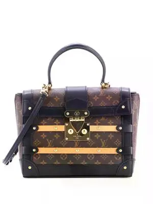 LOUIS VUITTON Trianon Handbag Monogram Canvas Pm Satchel - Brown