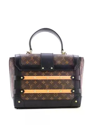 LOUIS VUITTON Trianon Handbag Monogram Canvas Pm Satchel - Brown