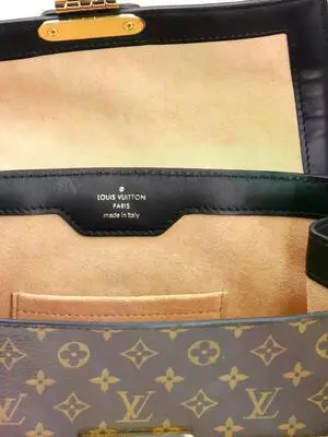 LOUIS VUITTON Trianon Handbag Monogram Canvas Pm Satchel - Brown