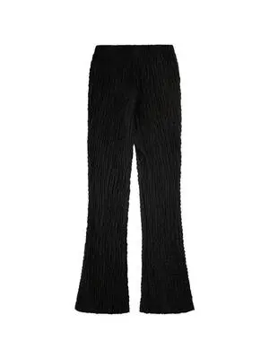 SONG FOR THE MUTE Semi-sheer Trousers - Black