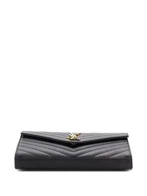 Saint Laurent Monogram Wallet On Chain Matelasse