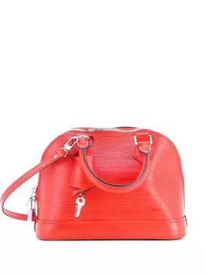 LOUIS VUITTON Alma Handbag Epi Leather Bb Satchel - Red