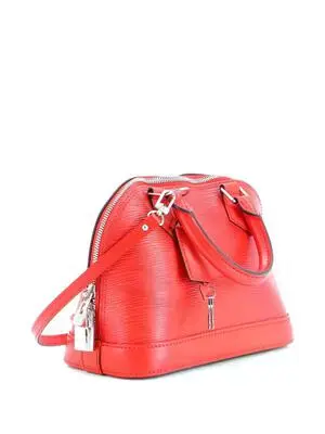 LOUIS VUITTON Alma Handbag Epi Leather Bb Satchel - Red