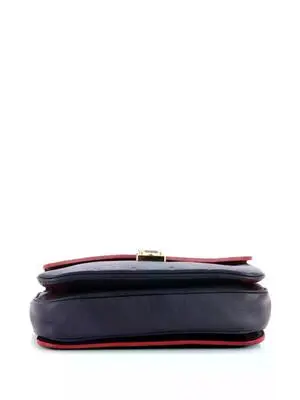 LOUIS VUITTON Pochette Metis Monogram Empreinte Leather Crossbody Bag - Blue