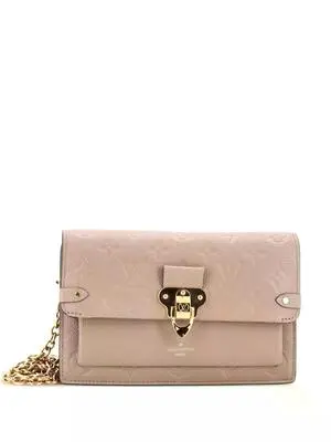 LOUIS VUITTON Vavin Chain Wallet Nm Monogram Empreinte Leather - Neutrals