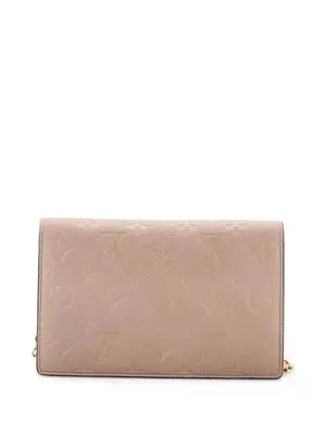 LOUIS VUITTON Vavin Chain Wallet Nm Monogram Empreinte Leather - Neutrals