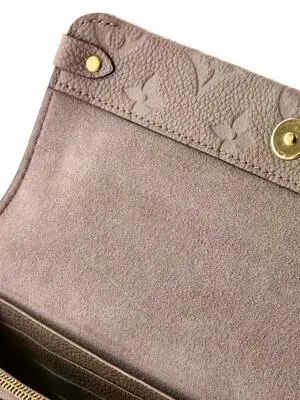 LOUIS VUITTON Vavin Chain Wallet Nm Monogram Empreinte Leather - Neutrals