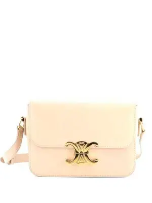 Celine Triomphe Shoulder Bag Smooth Calfskin Teen - Neutrals