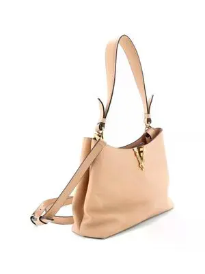Versace Virtus Leather Hobo Bag