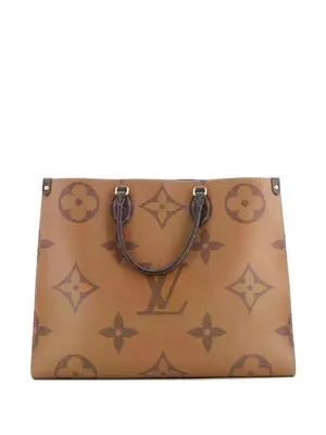 LOUIS VUITTON Onthego Reverse Monogram Giant Gm Tote Bag - Brown