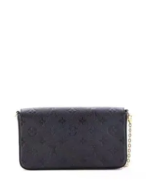 LOUIS VUITTON Felicie Pochette Monogram Empreinte Leather Crossbody Bag - Black