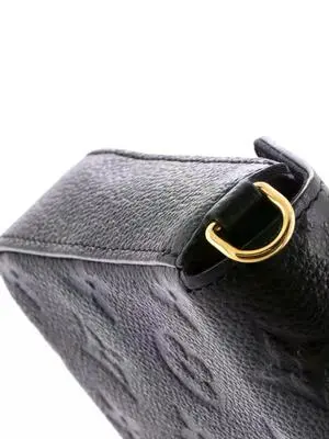 LOUIS VUITTON Felicie Pochette Monogram Empreinte Leather Crossbody Bag - Black