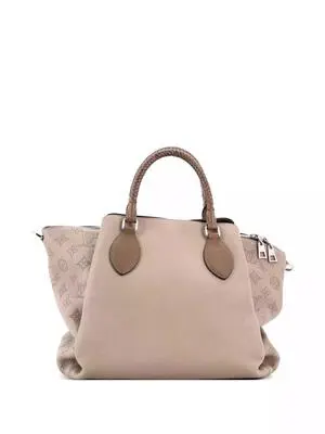 LOUIS VUITTON Haumea Mahina Leather Satchel Handbag - Neutrals