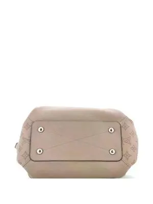LOUIS VUITTON Haumea Mahina Leather Satchel Handbag - Neutrals