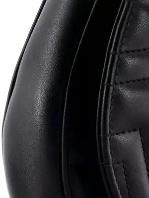 Gucci Gg Marmont Half Moon Matelasse Leather Mini Crossbody Bag