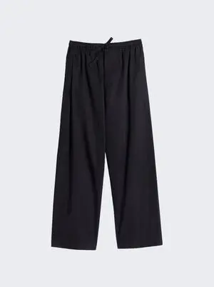 LEMAIRE Cotton Twill Pajama Trousers - Black