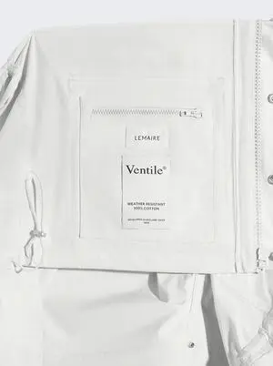 LEMAIRE Short Rain Parka - Ivory